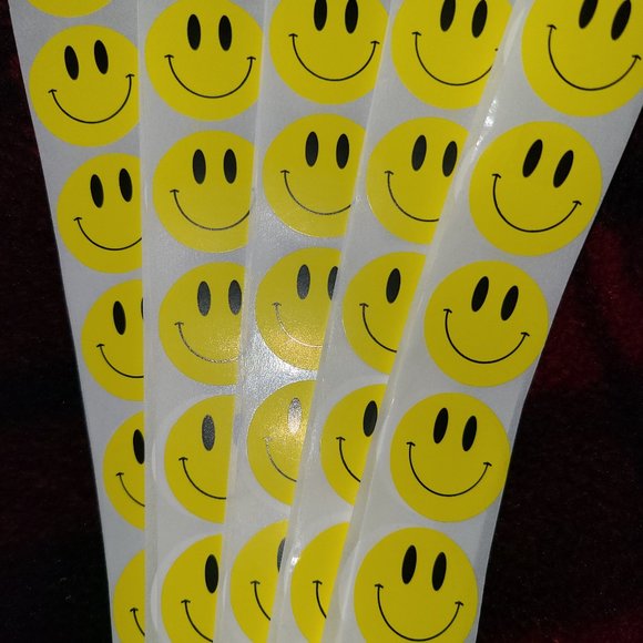 Office | 5 Yellow Happy Smiley Face Emoji Stickers 15 | Poshmark